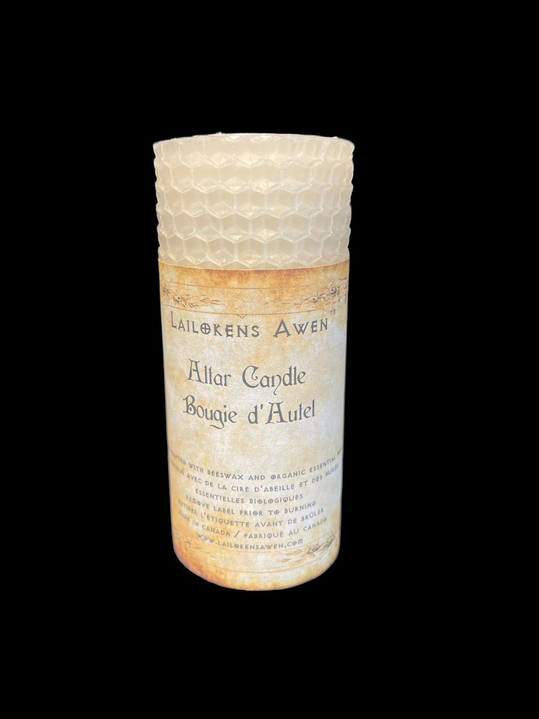 White Beeswax Altar Candle - Lailokens Awen – Witch Chest