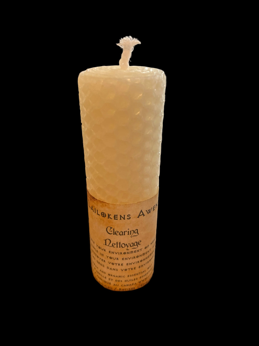 Clearing Beeswax Candle - Lailokens Awen – Witch Chest