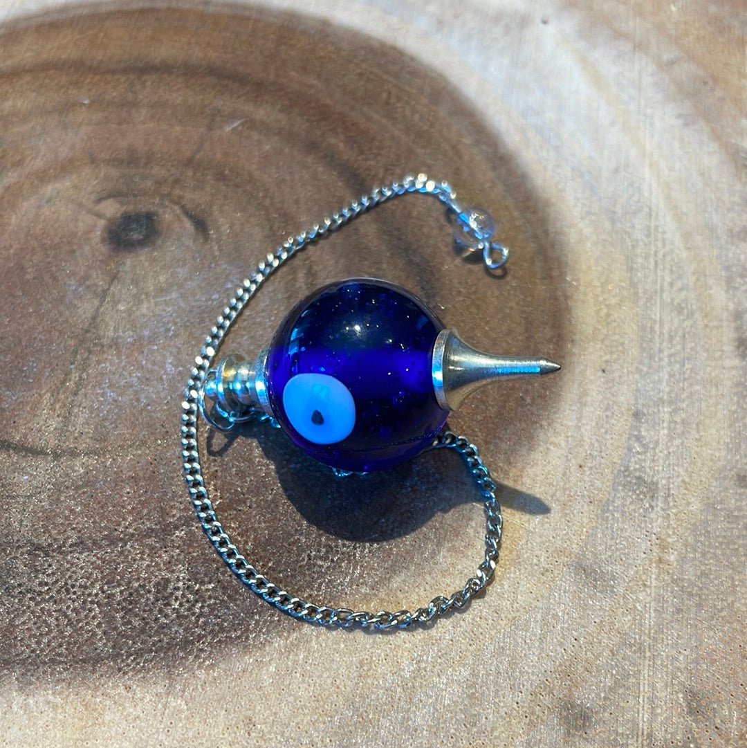 Evil Eye Glass Sphere Pendulum – Witch Chest